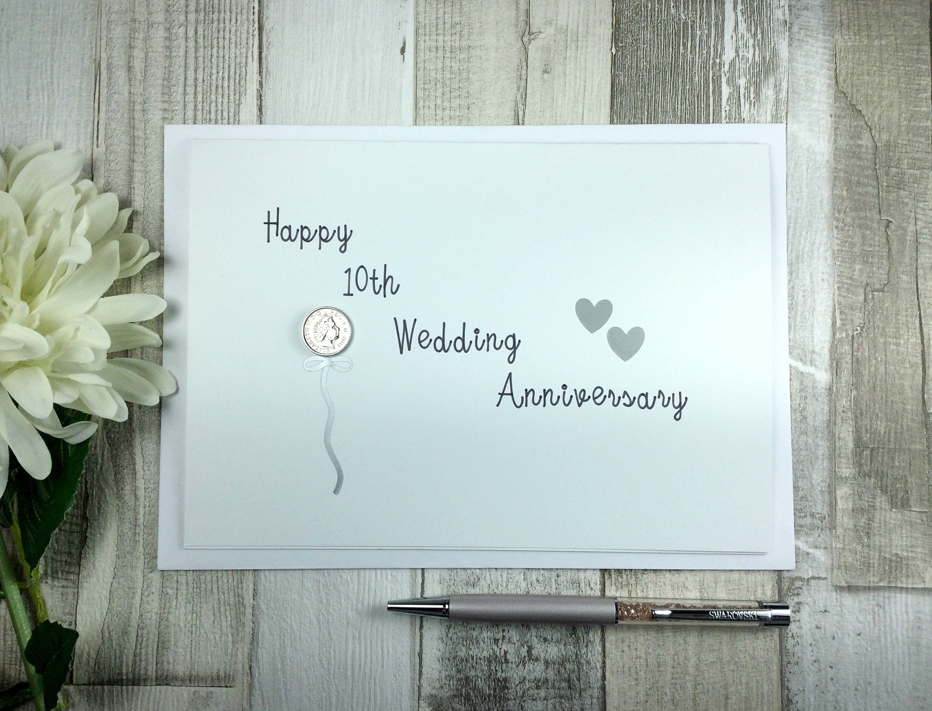 10th Anniversary Card | Etsy