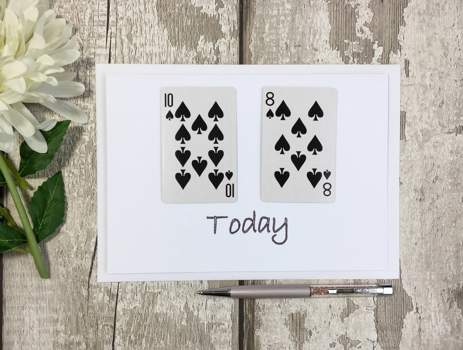 18th Birthday Card of Playing Cards | Etsy