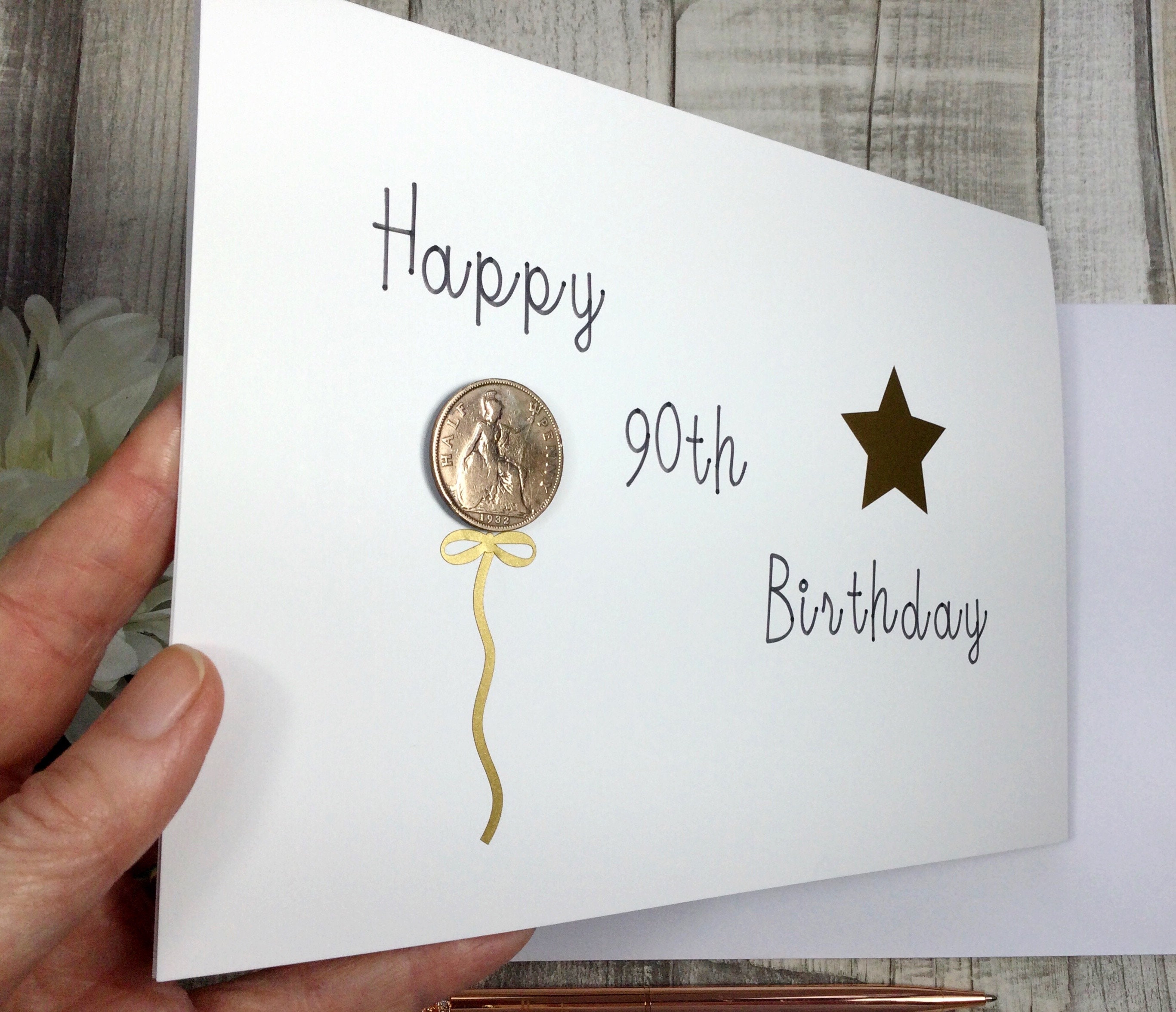 90th Birthday Card - Etsy