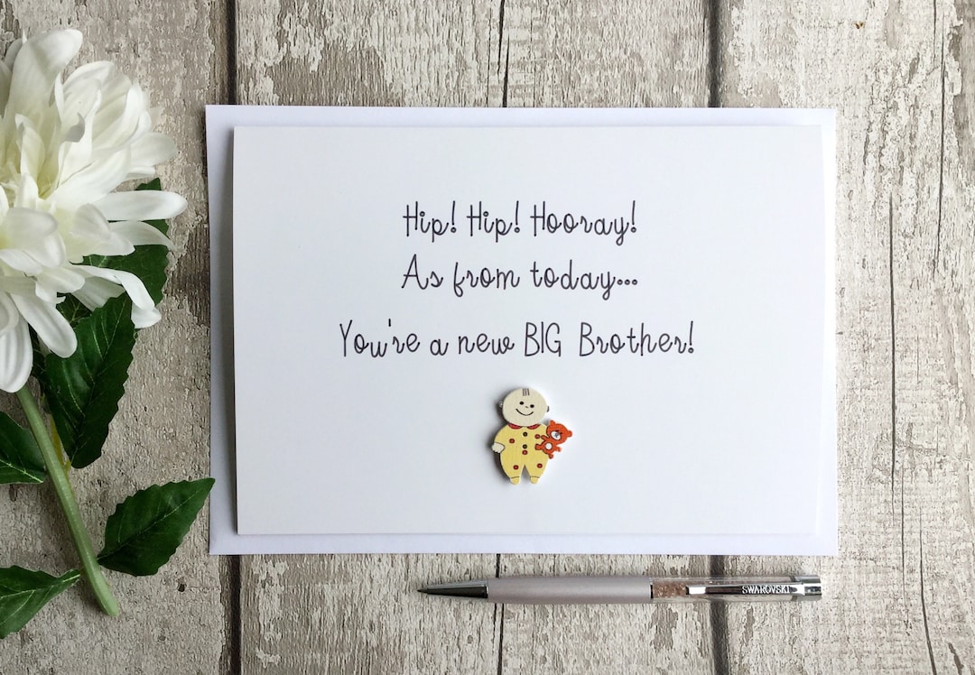 New Big Brother Card - Etsy