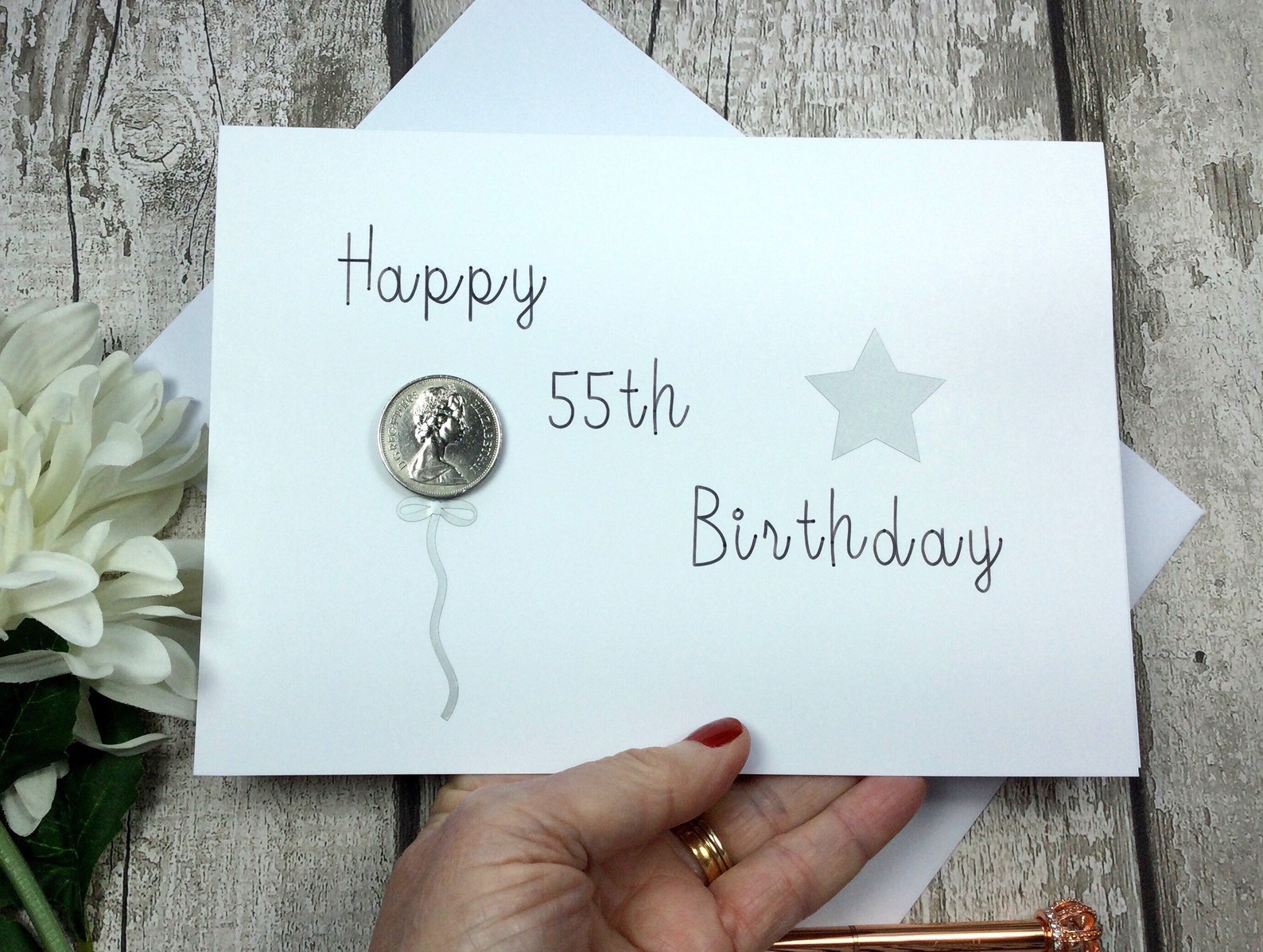 55th Birthday Card - Etsy UK