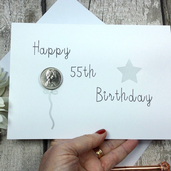 Printable 55th Birthday Card - Etsy