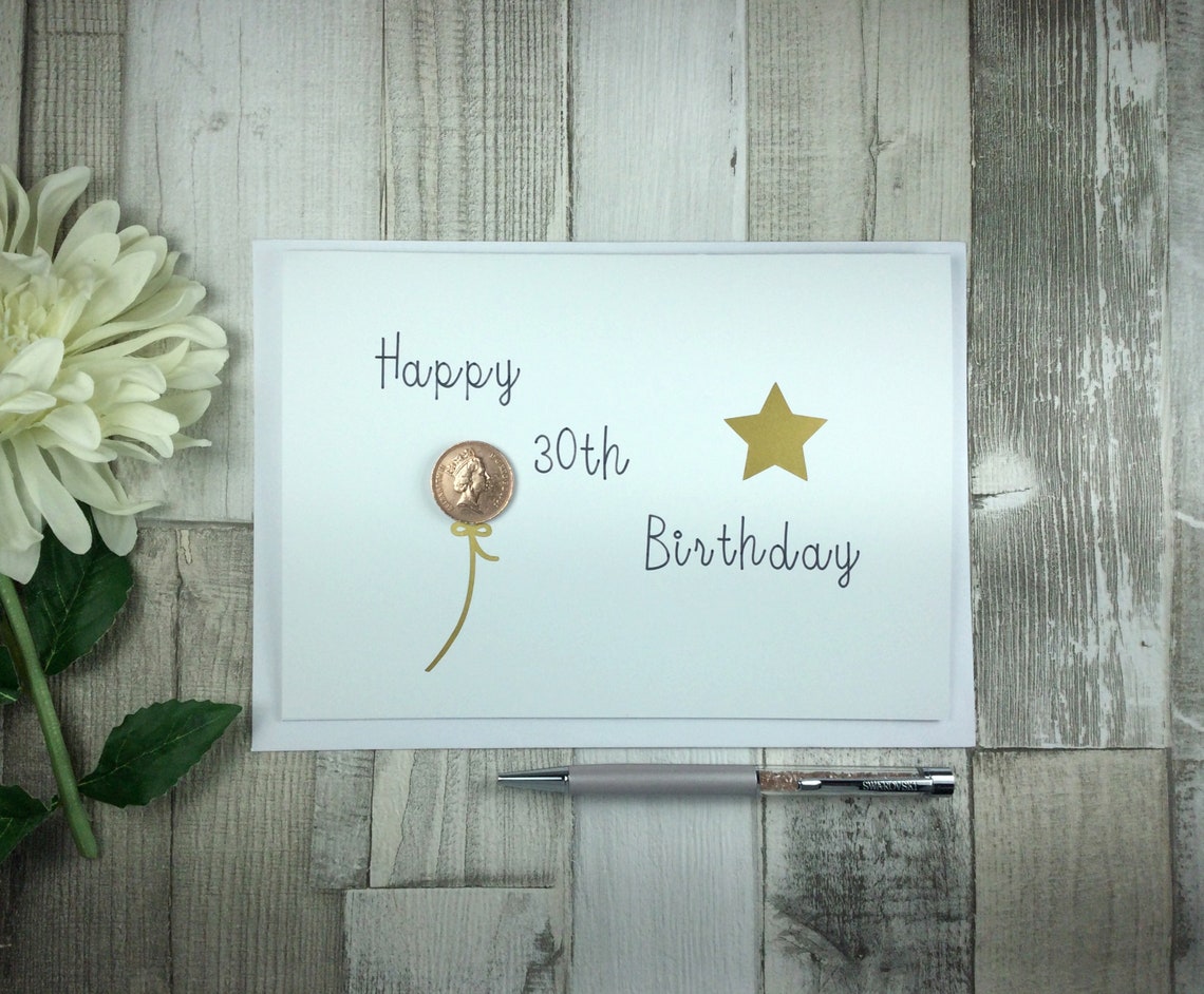 30th Birthday Card | Etsy