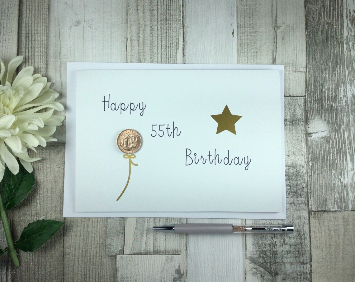 55th Birthday Card | Etsy UK