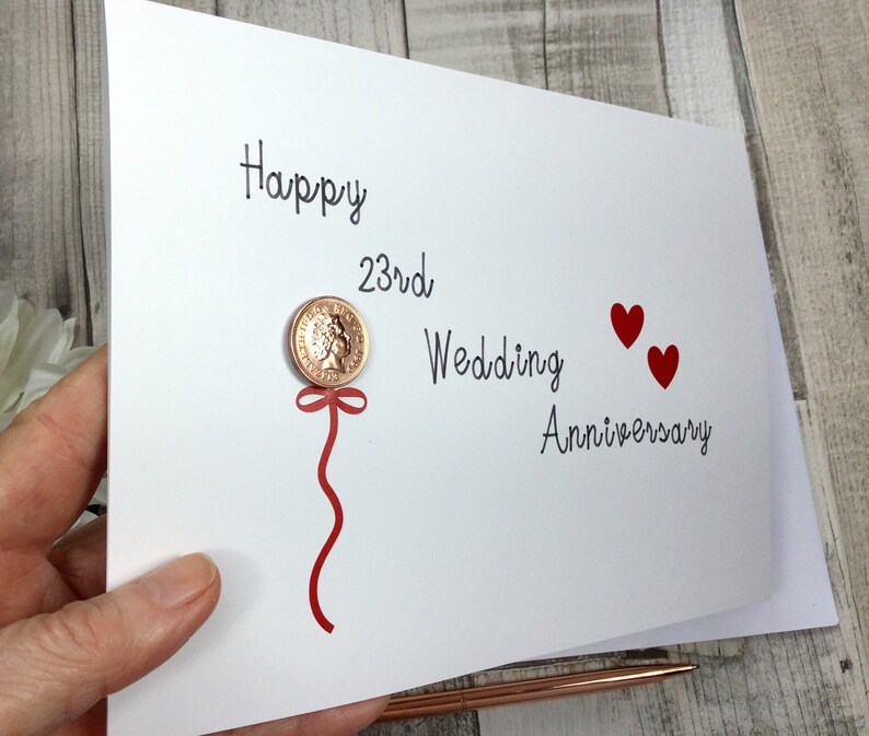 23rd Anniversary Card | Etsy