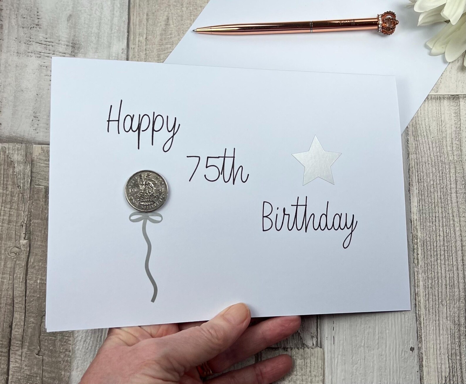 75th Birthday Card - Etsy