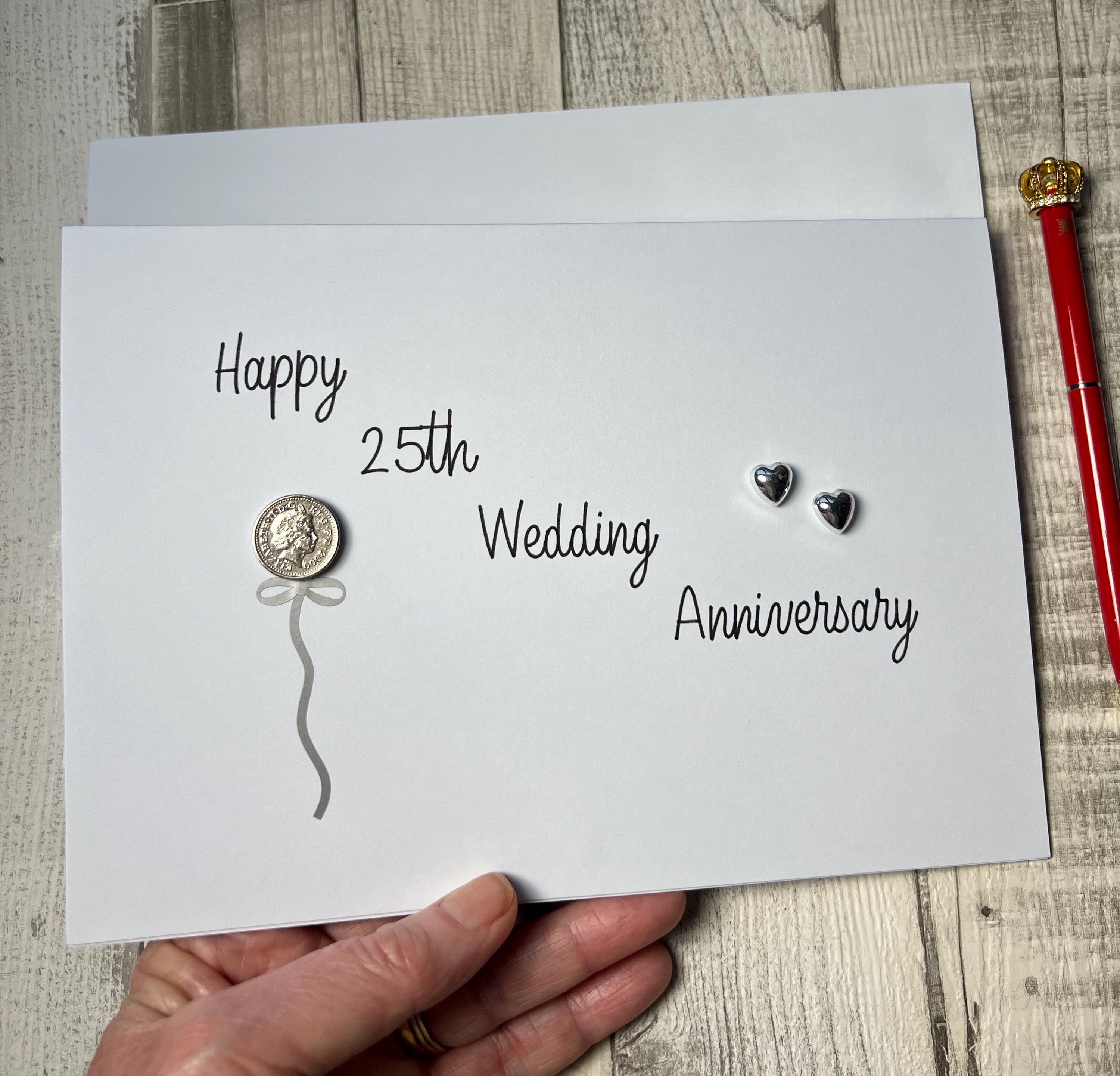 25th Anniversary Card - Etsy
