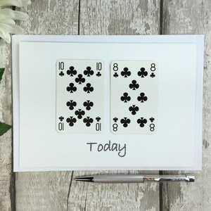 18th Birthday Card of Playing Cards - Etsy