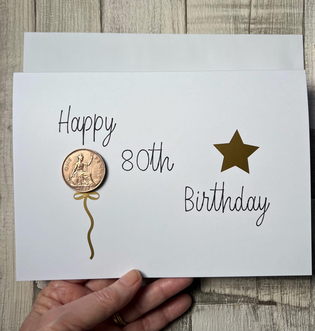80th Birthday Card - Etsy