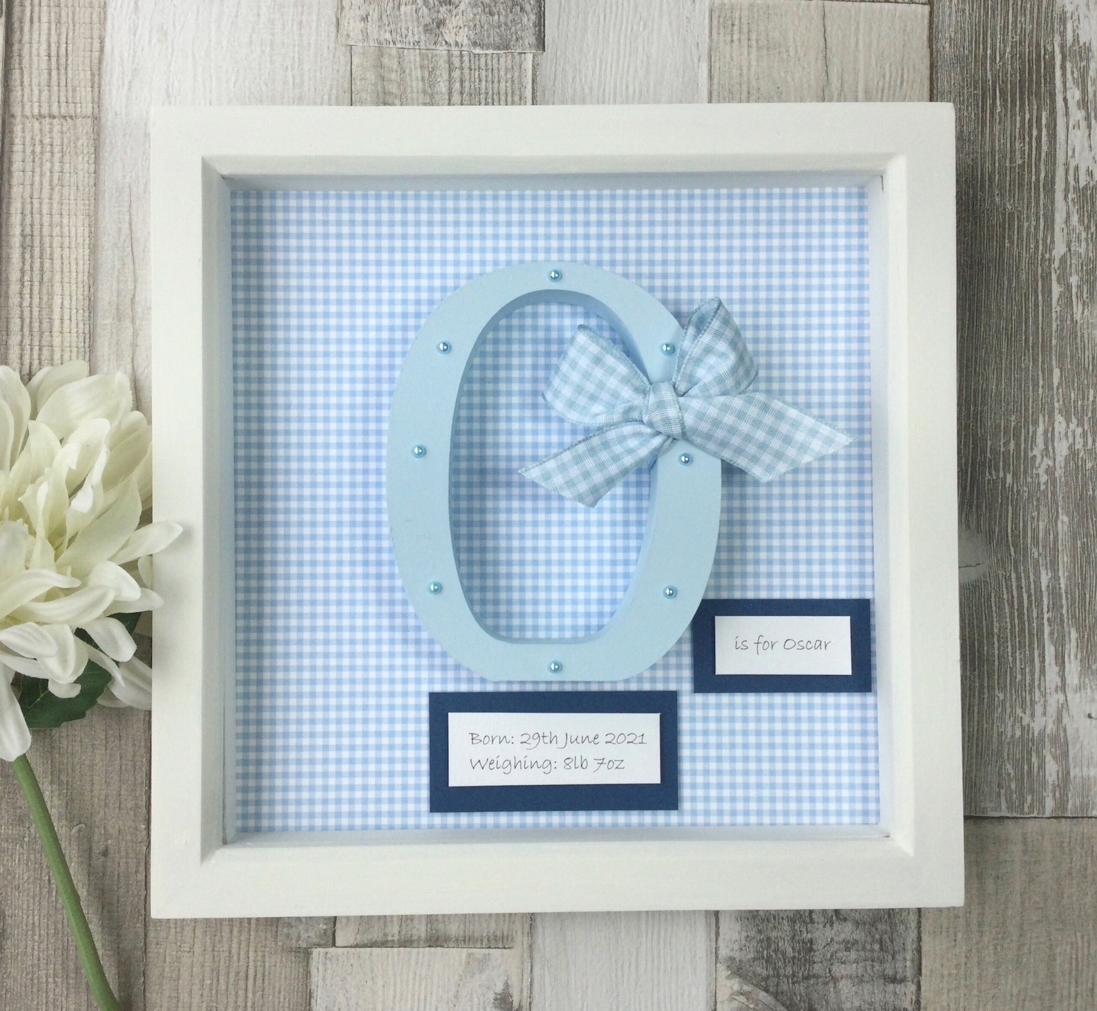 Personalised Baby Boy Frame | Etsy
