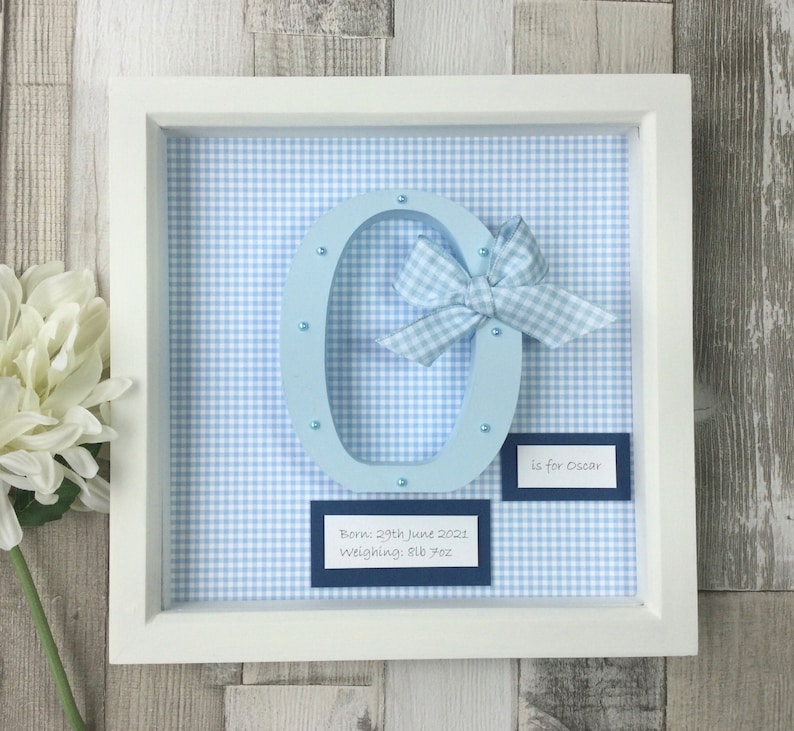 Personalised Baby Boy Frame - Etsy
