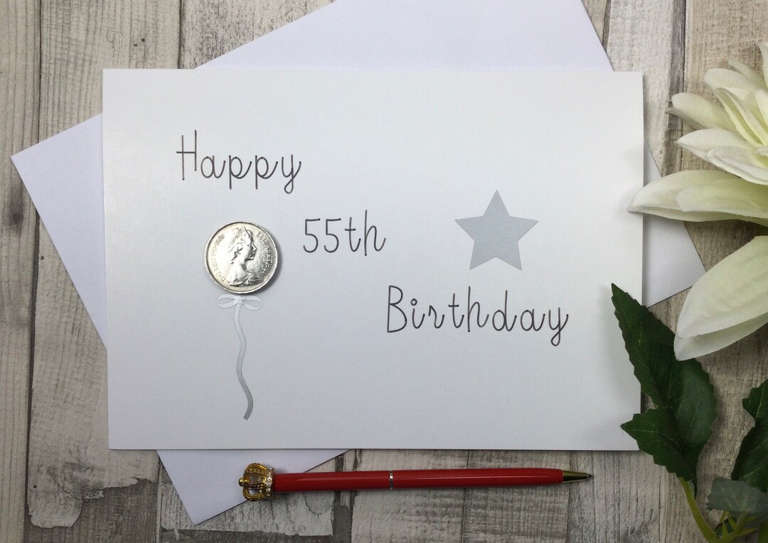 55th Birthday Card - Etsy
