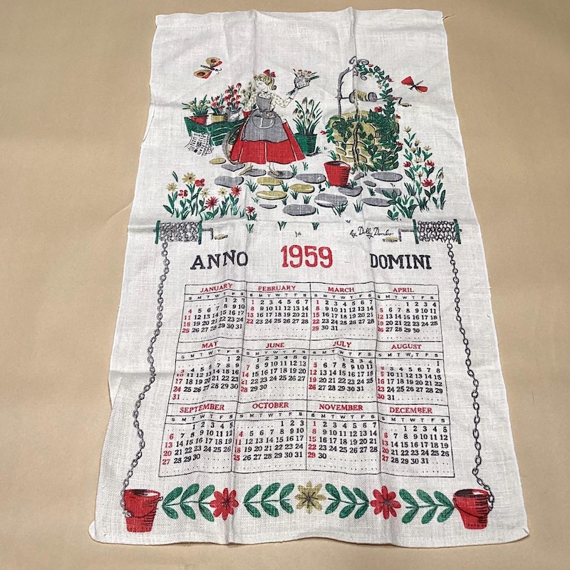 Tea Towel Calendar - Etsy