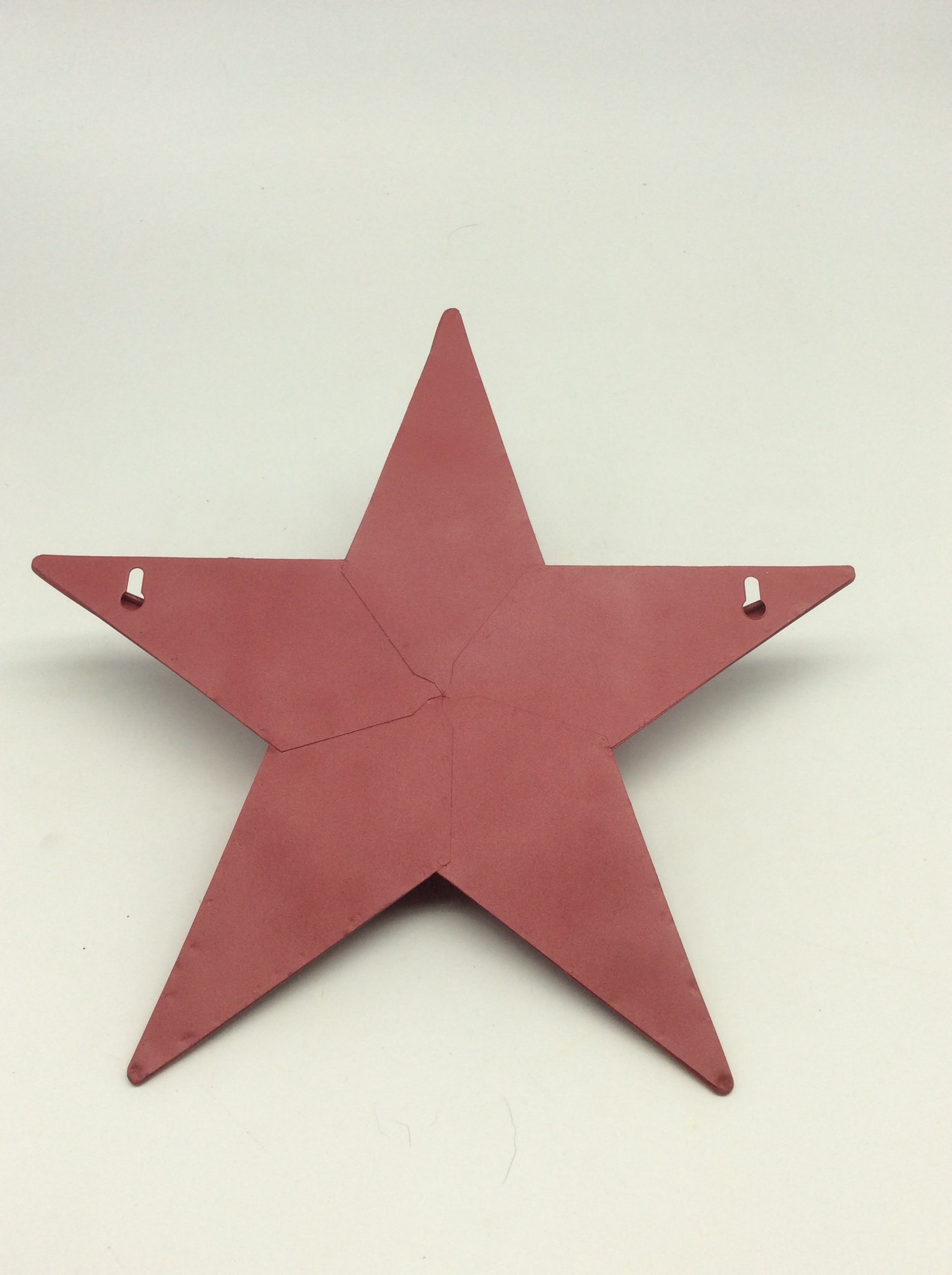 Tin Red Star Shaped Wall Pocket Hanging Farmhouse Rustic - Etsy