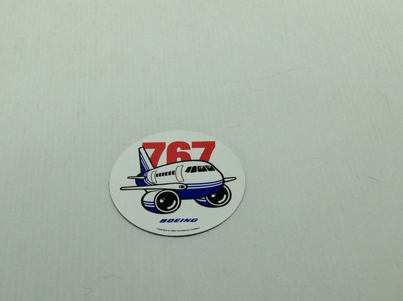 Vintage 767 Boeing Airplane Sticker Decal - Etsy