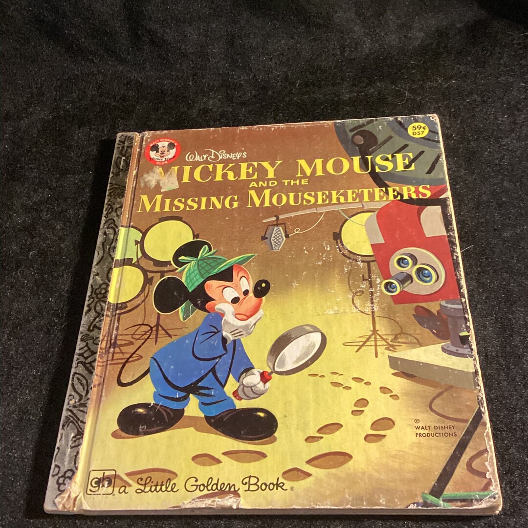 VTG Little Golden Book Disney's Mickey Mouse and the Missing ...