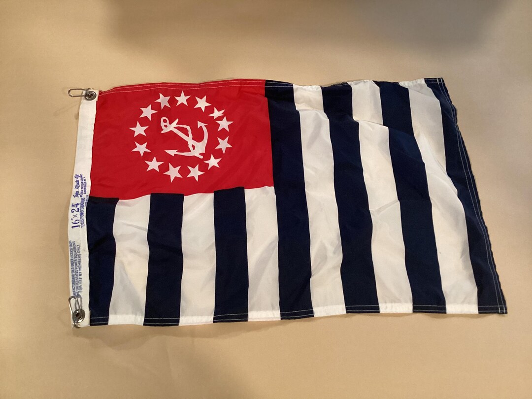 USPS United States Power Squadrons Yacht Ensign Anchor Boat Flag 16” X ...