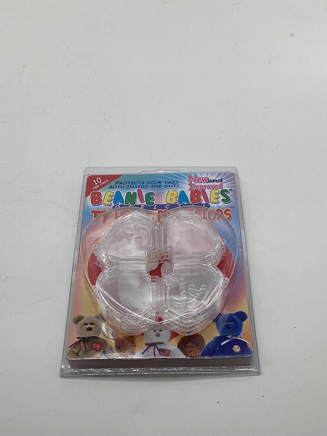 Ty Beanie Baby Heart Tag Protectors 10 Pack New - Etsy