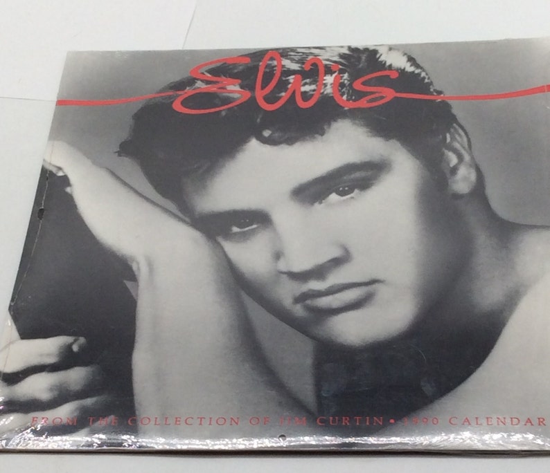 Elvis Presley 12 Month Calendar 1990 Jim Curtin Landmark Photos New ...