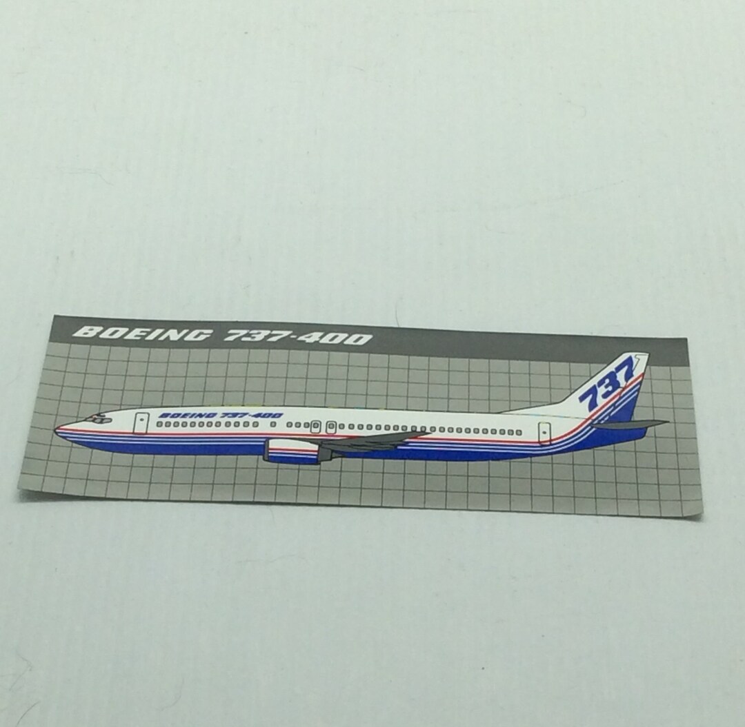 Vintage 737-400 Boeing Airplane Sticker Decal - Etsy