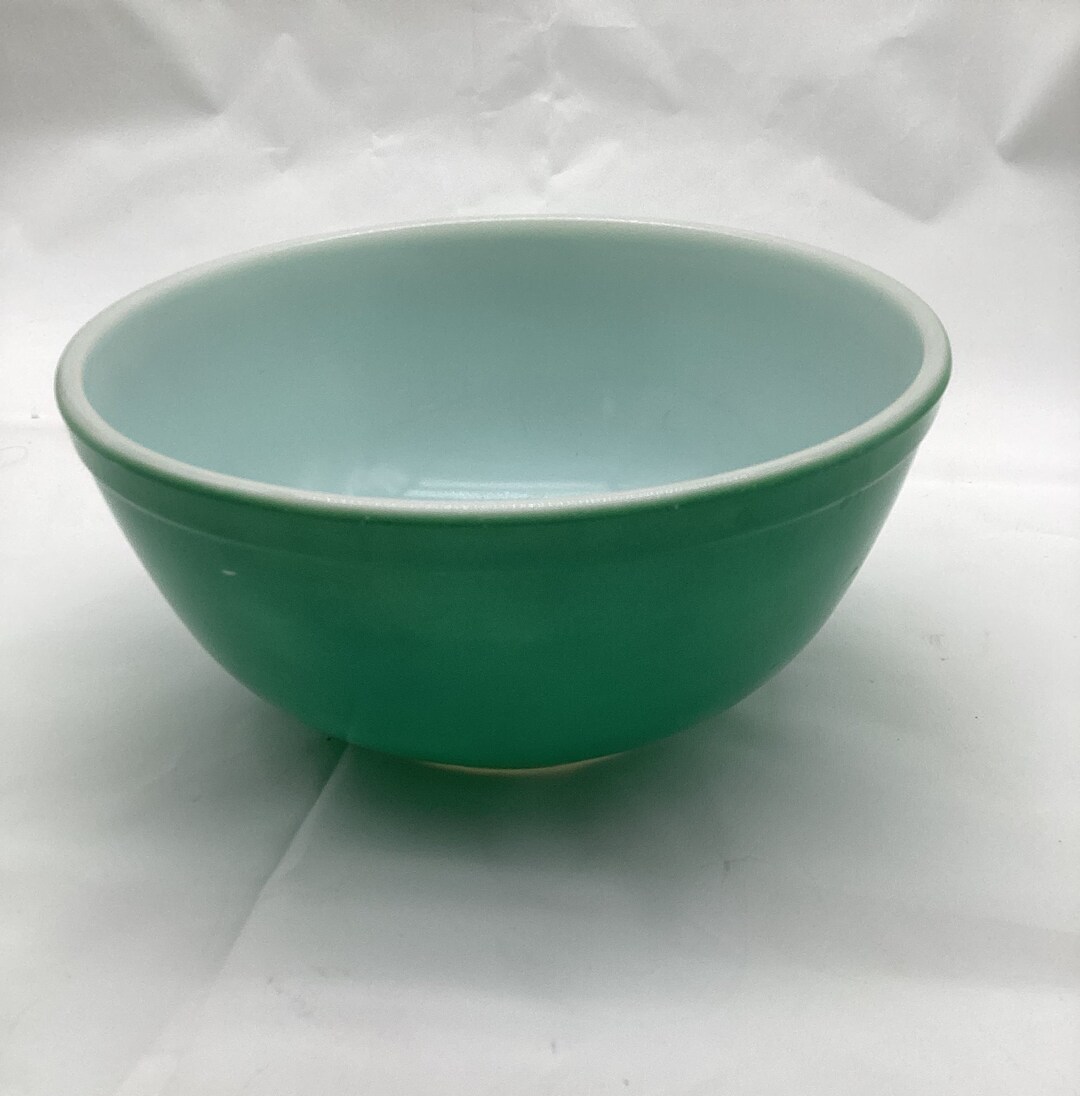 Vintage Pyrex Primary Green Color Glass 403 no Number Nesting Mixing ...