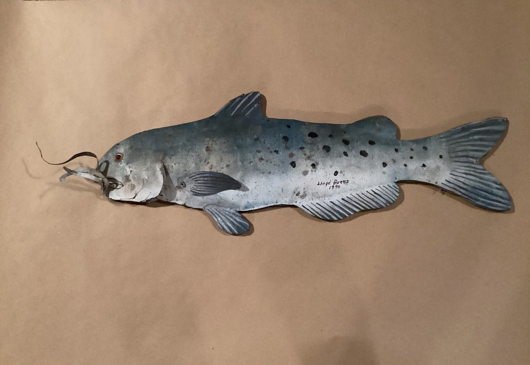 Vintage Metal Channel Catfish Wall Sculpture Lloyd Burns - Etsy