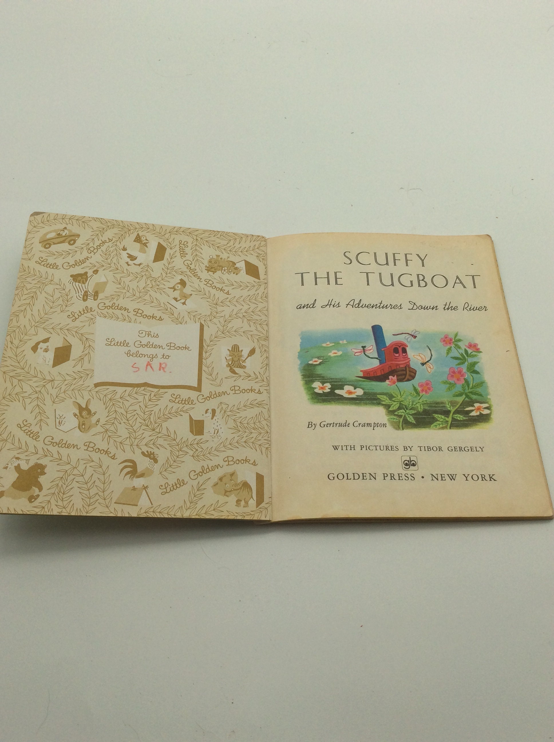 A Little Golden Book Scuffy the Tugboat 9TH Printing 1971 - Etsy