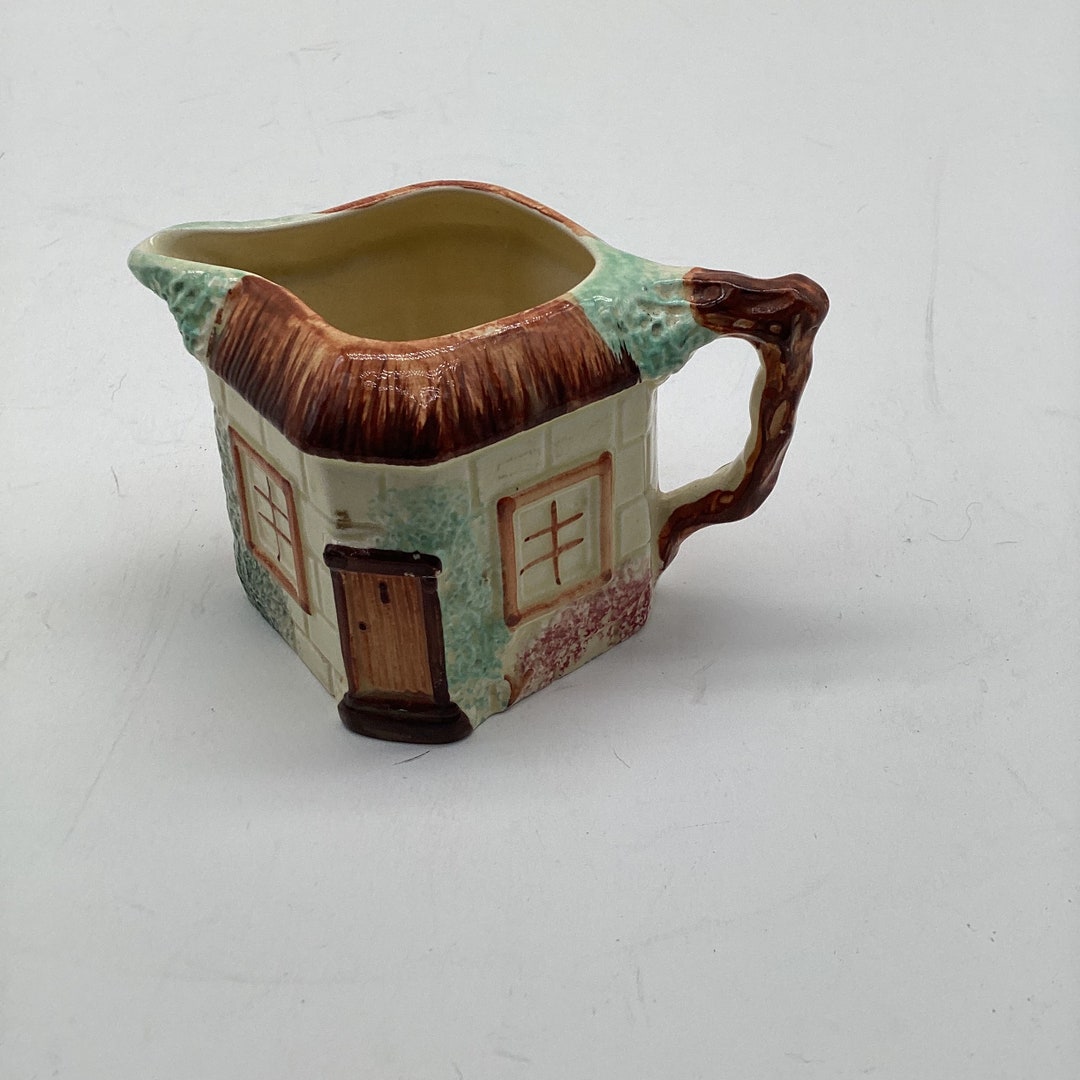 Vintage Keele St. Pottery Staffordshire England Thatched Roof Cottage ...