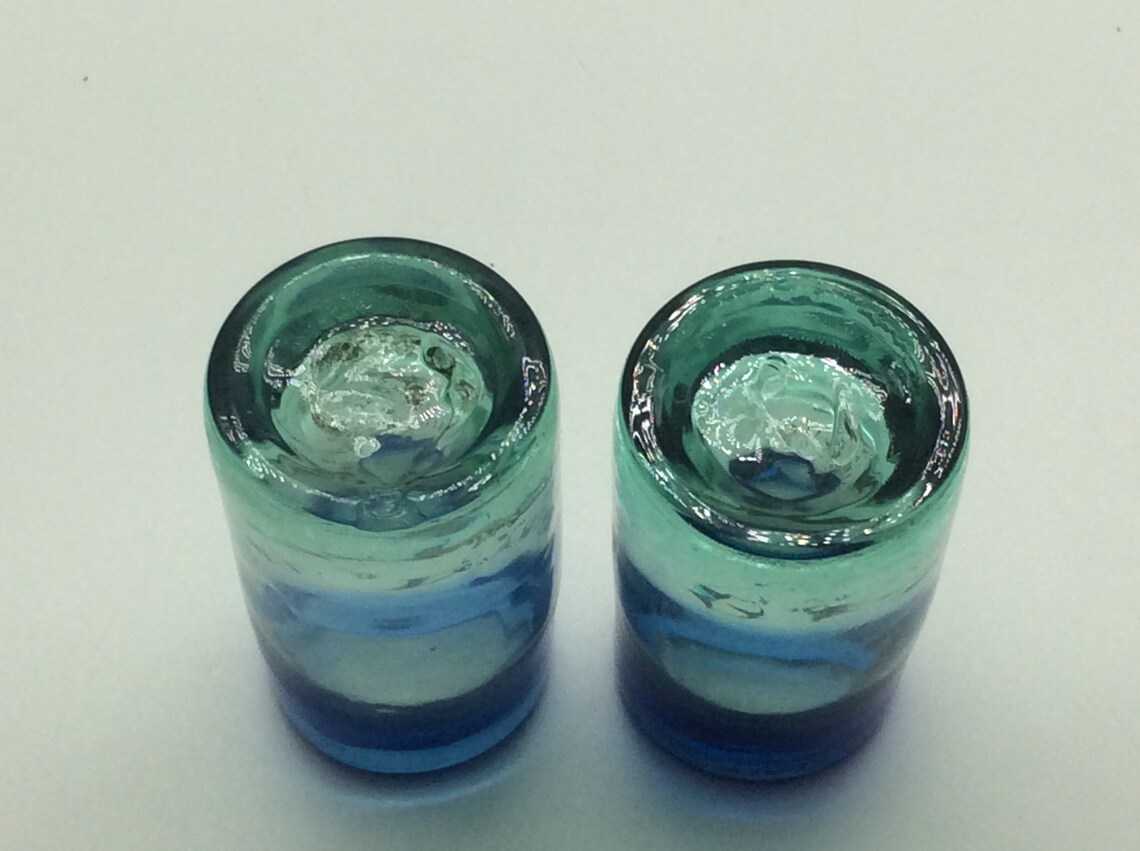 Del Dueno Anejo Tequila Mexican Hand Blown Cobalt Blue Green - Etsy