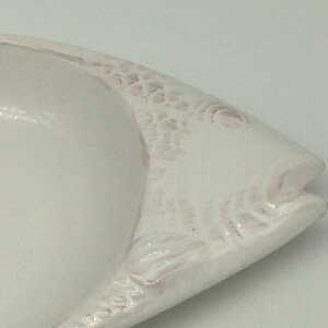 24 Pottery White Fish Platter Plate Blue Sky - Etsy UK