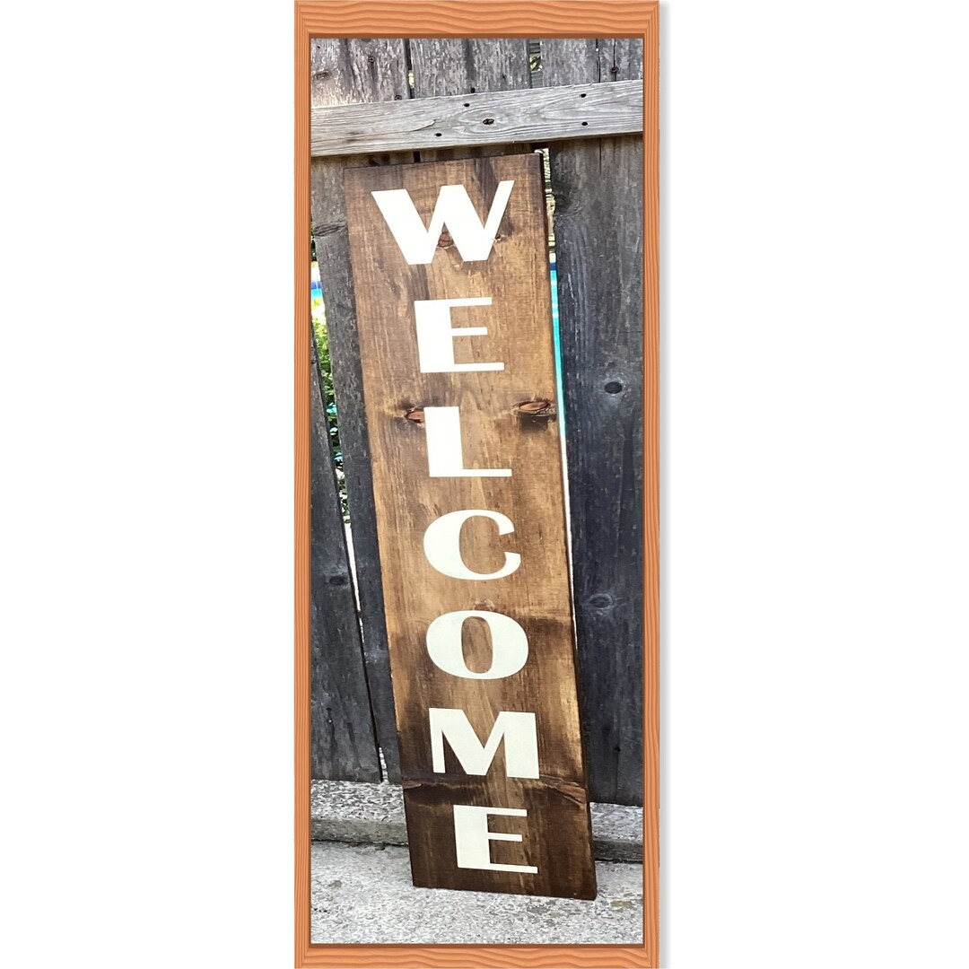 Welcome 5 Ft Sign Leaning Wall Porch Home Decor - Etsy