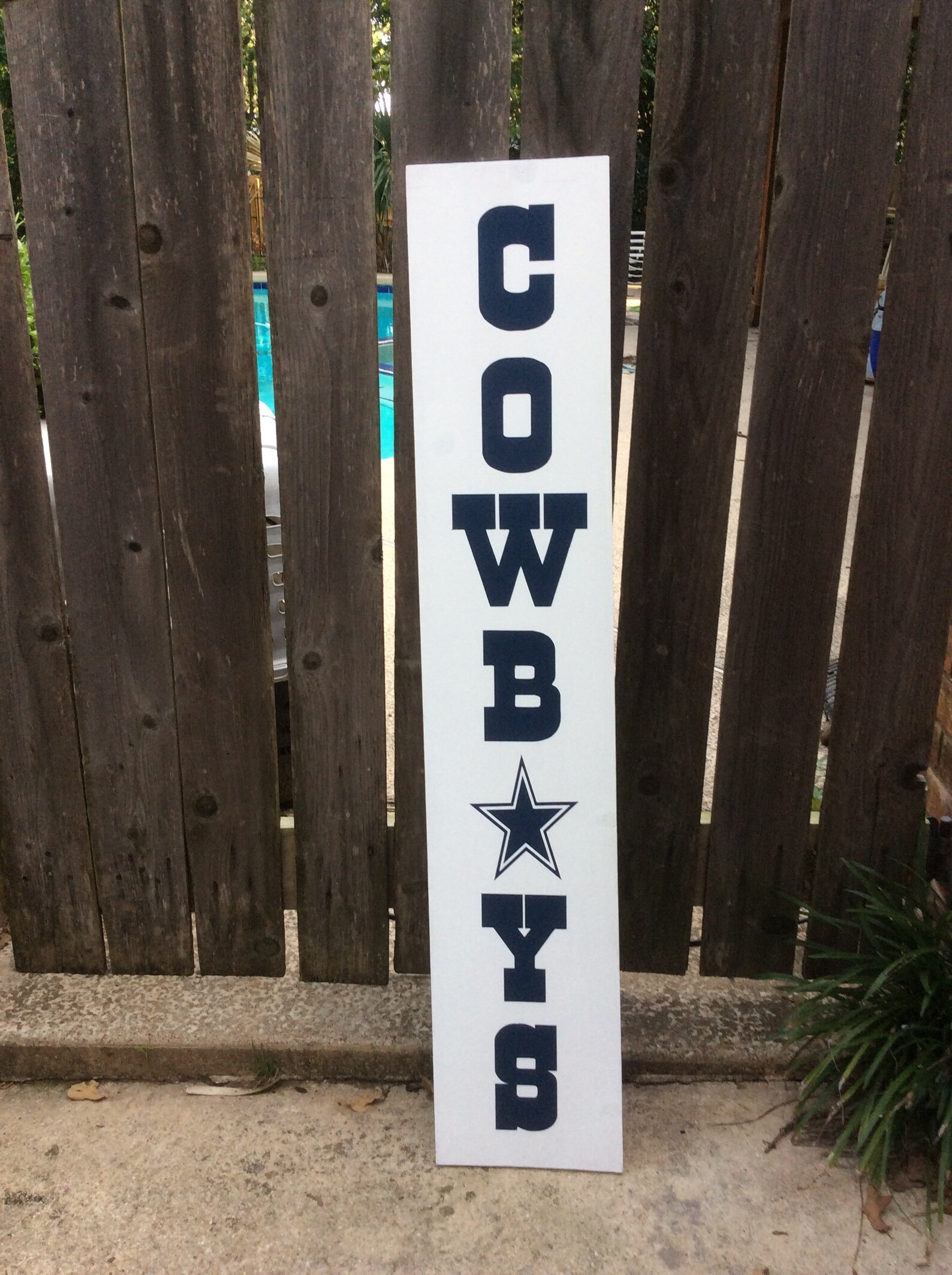 Dallas Cowboy 48 or 60 Sign Leaning Wall Porch - Etsy