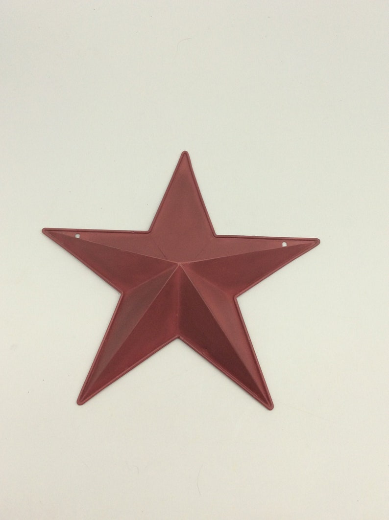 Tin Red Star Shaped Wall Pocket Hanging Farmhouse Rustic - Etsy