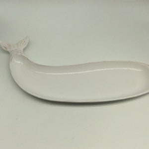 24 Pottery White Fish Platter Plate Blue Sky - Etsy UK