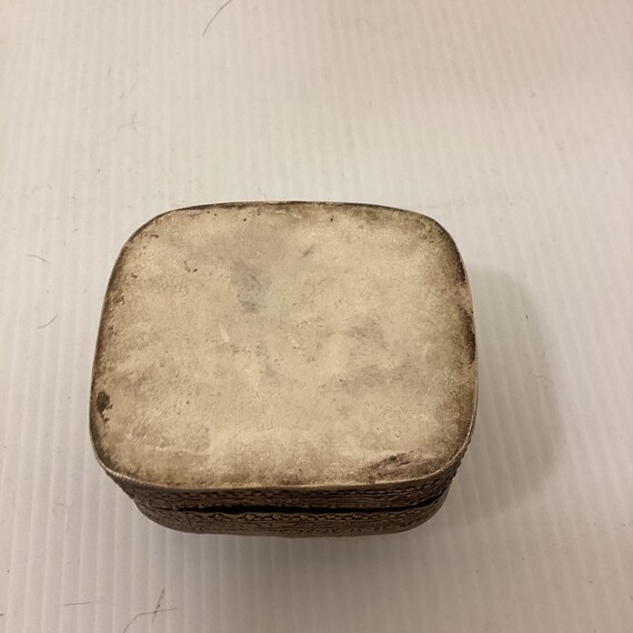 Antique Chinese Shard Box Porcelain Silver Plated Box… - Gem