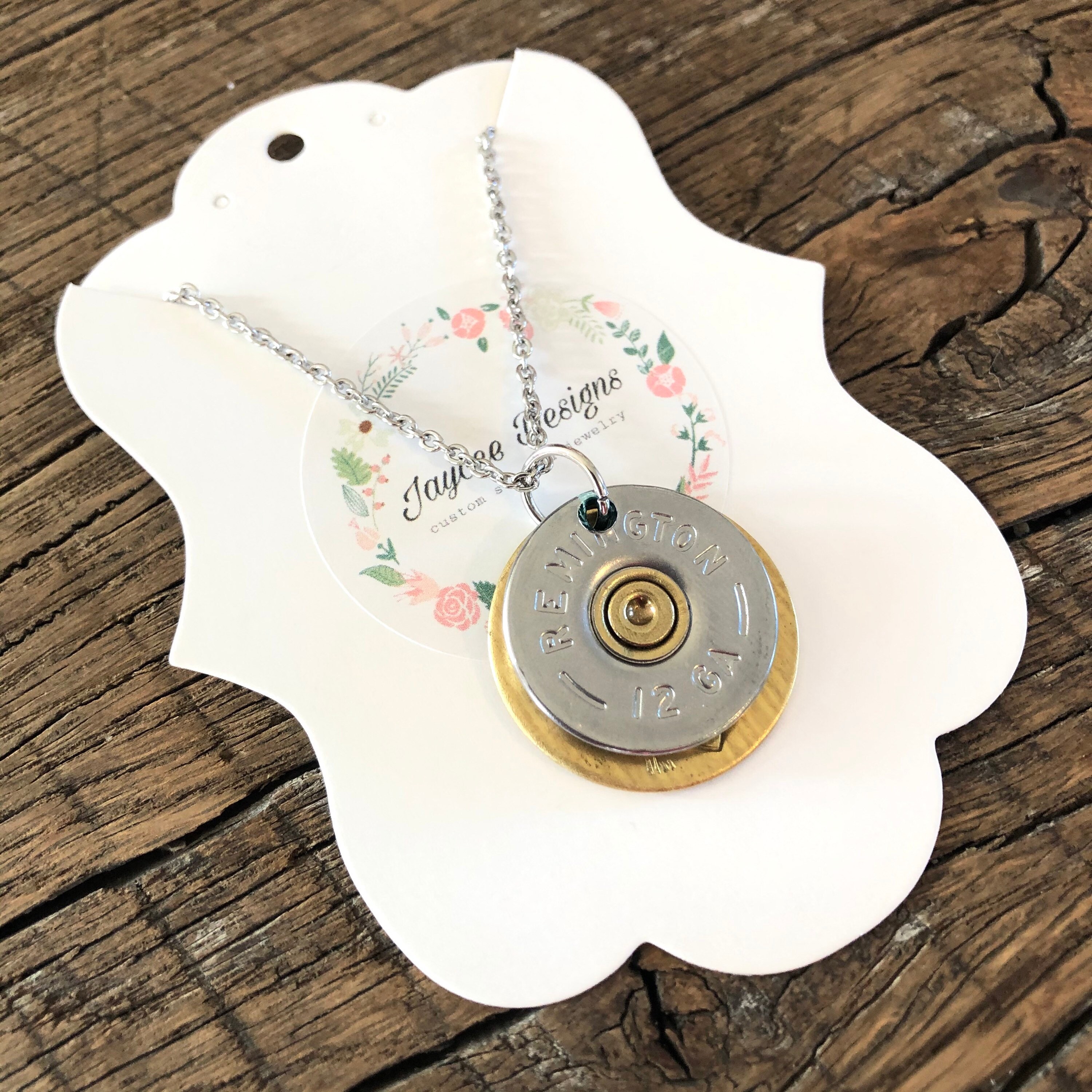 Shotgun Shell Necklace Personalize Shotgun Shell Bullet Jewelry Shoot ...