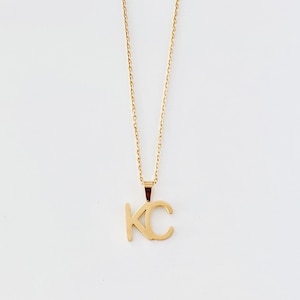 Small Kansas City KC Necklace Chief Silver Jewelry Womens Dainty KC ...