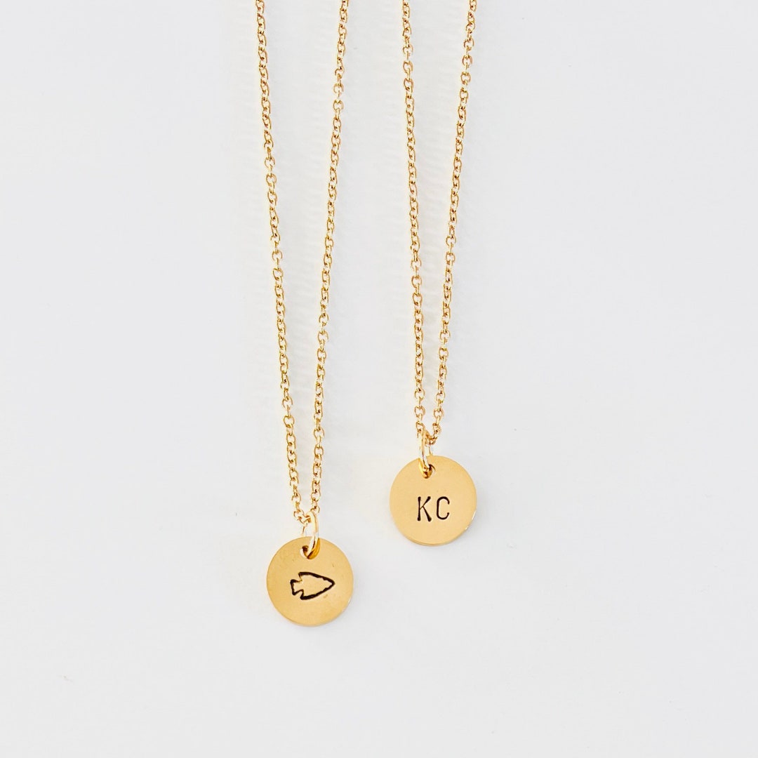 Kansas City Inspired Necklace KC Disk Necklace KC Football Chief ...