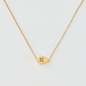 Kansas City Inspired Necklace KC Football Necklace Gold Mini Arrowhead ...