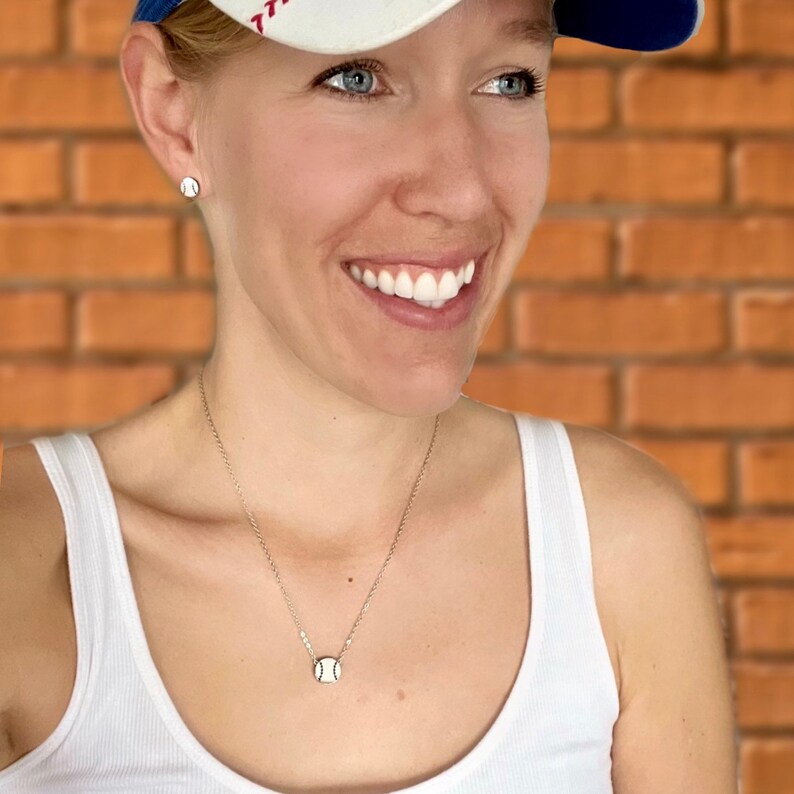 Personalized Baseball Number Necklace Silver Gold Small Steel - Etsy