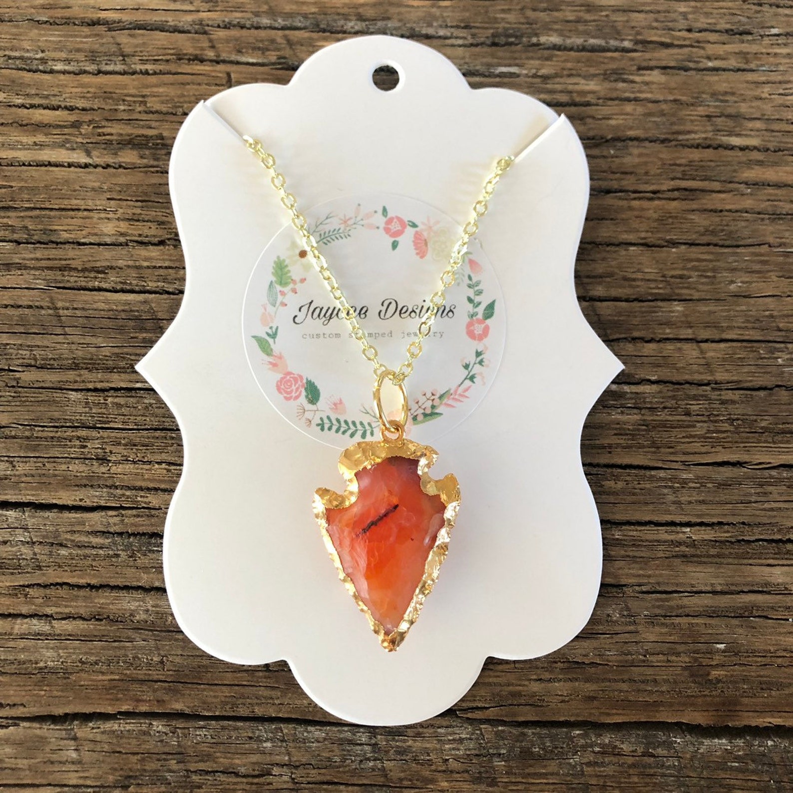 Arrowhead Necklace Kansas City Inspired Red Arrowhead, Black, Clear ...