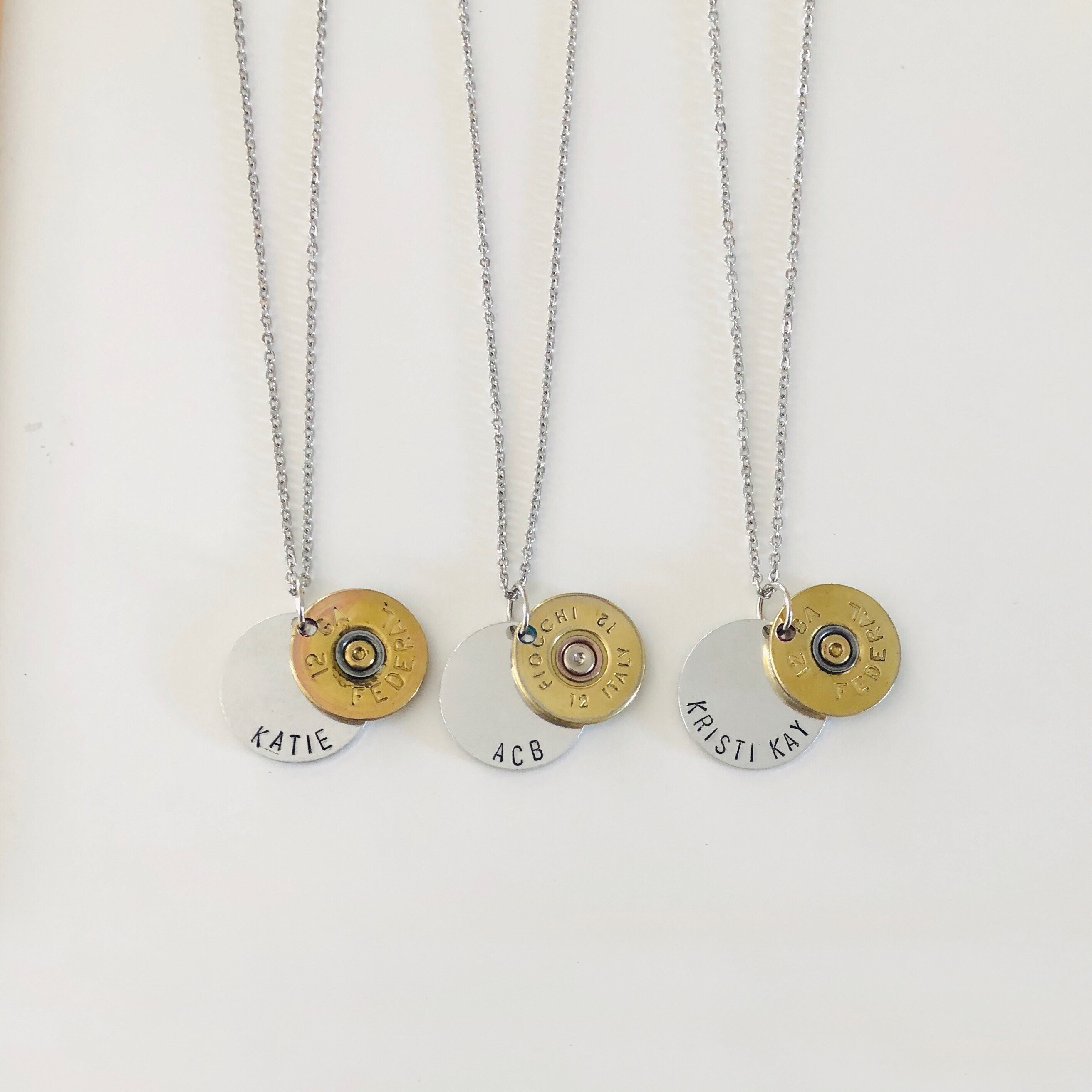 Shotgun Shell Necklace Personalize Shotgun Shell Bullet Jewelry Shoot ...