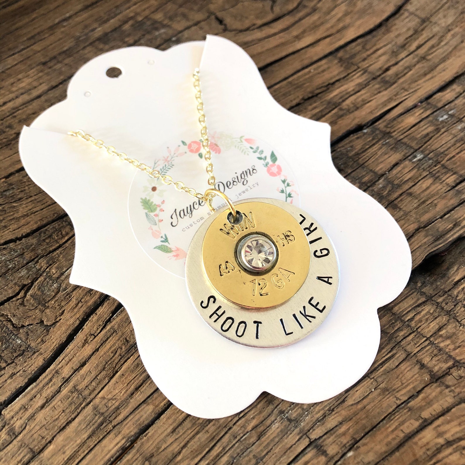 Shotgun Shell Necklace Personalized Shotgun Shell Jewelry - Etsy