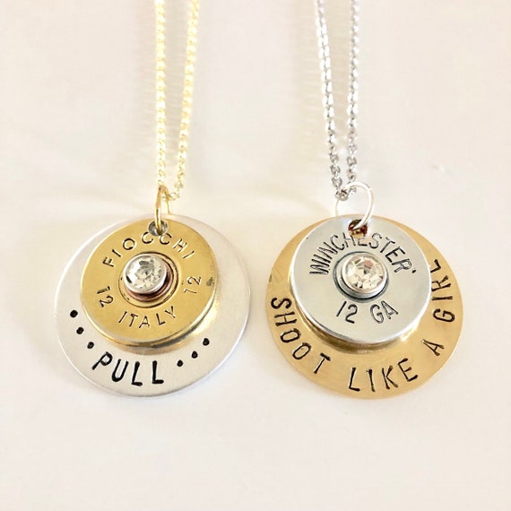 Shotgun Shell Necklace Personalized Shotgun Shell Jewelry - Etsy