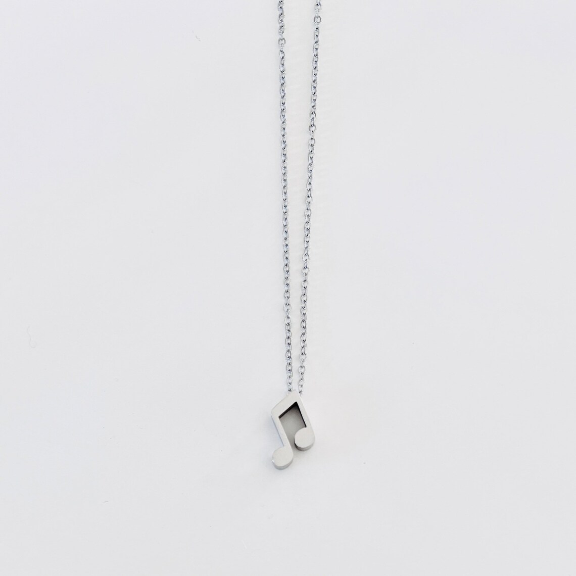 Musical Note Necklace Music Eighth Note Band Necklace Orchestra Jewelry ...