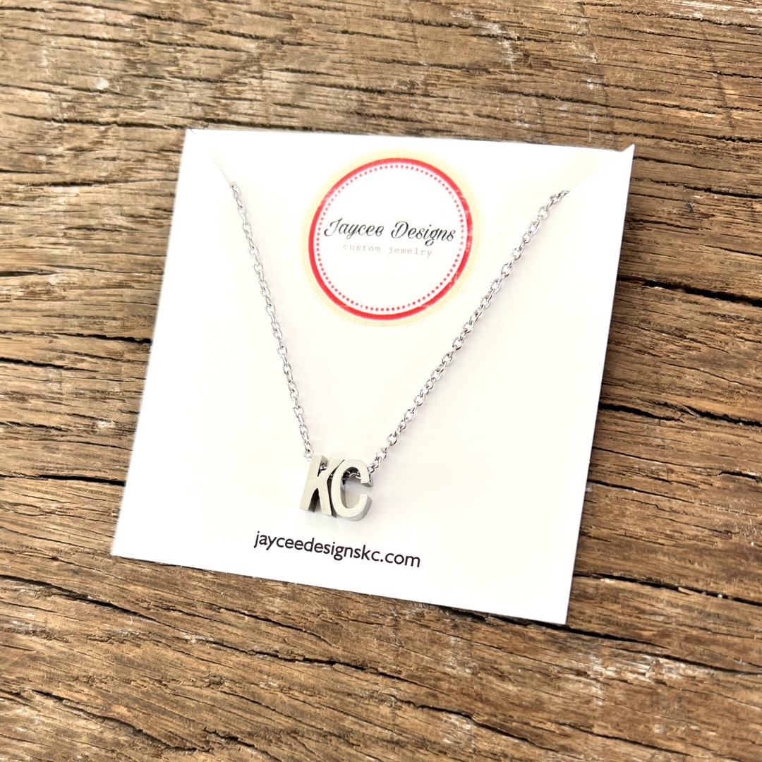 Small Kansas City KC Necklace Chief Gold Necklace Minimalist - Etsy