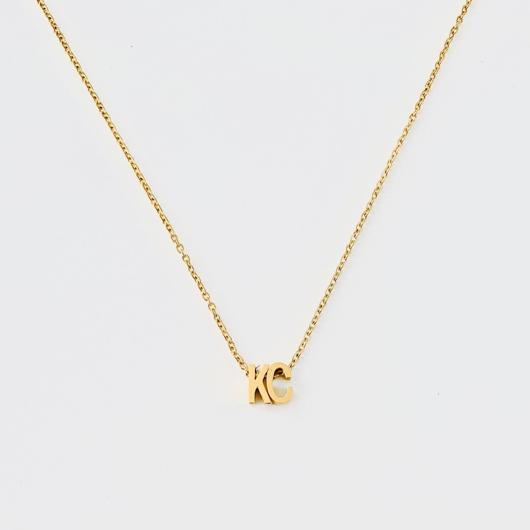 Small Kansas City KC Necklace Chief Silver Necklace Minimalist Jewelry ...