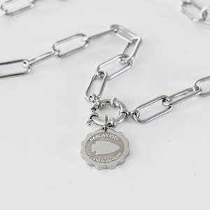Kansas City Inspired Coin Necklace KC Football Chunky Chain Chief ...