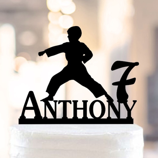 Karate Cake Topper - Etsy