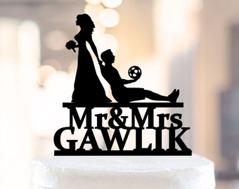 Soccer Wedding Cake Topper - Etsy